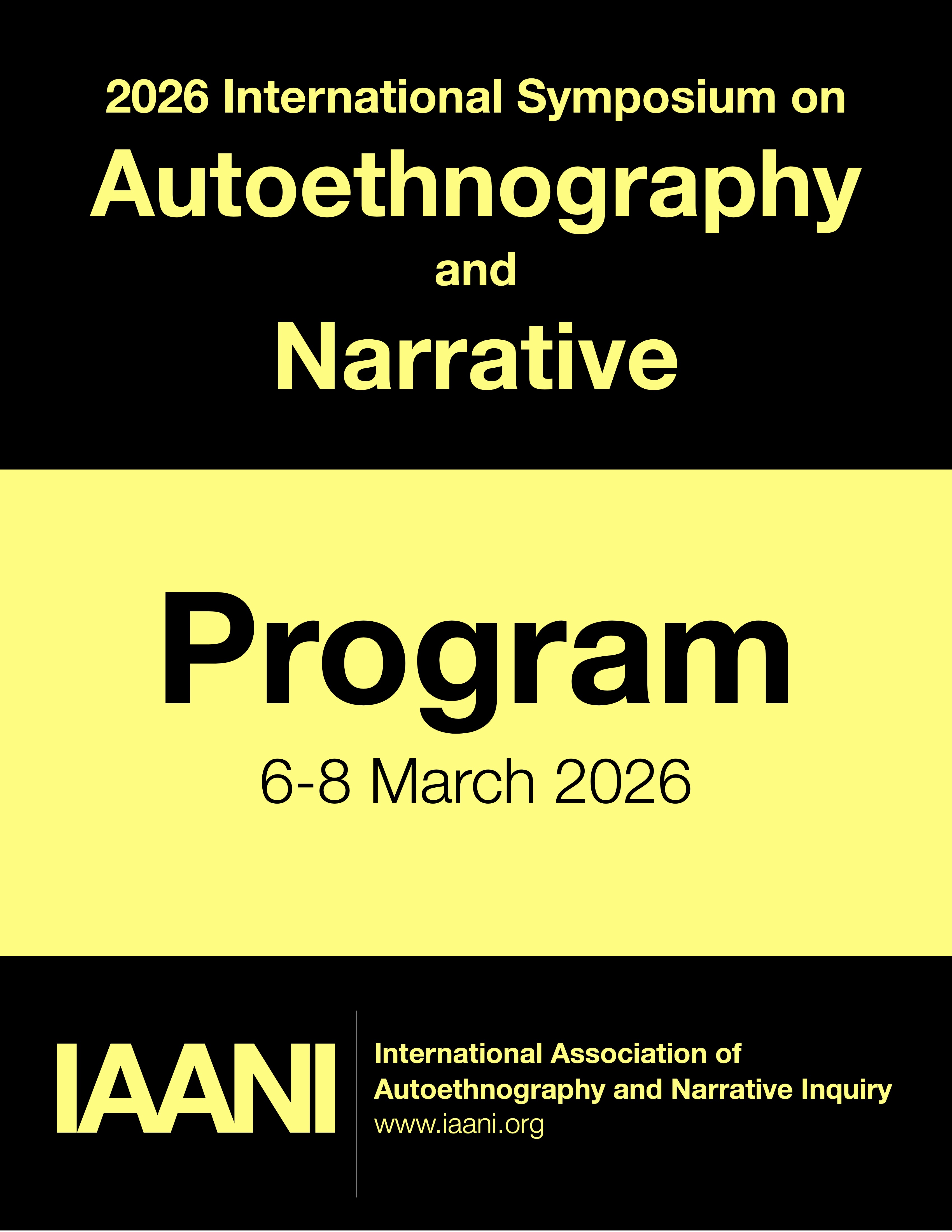 2026 ISAN – International Association of Autoethnography and Narrative ...